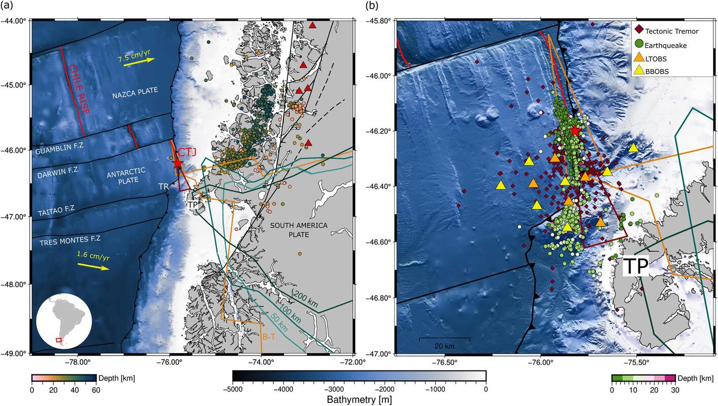 Descubren evidencia de fisura tectónica en el Punto Triple Chileno
